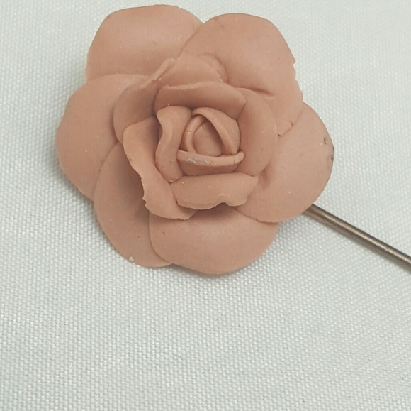 Vintage | Jewelry | Vintage Ceramic Glass Rose Flower Hat Pin | Poshmark